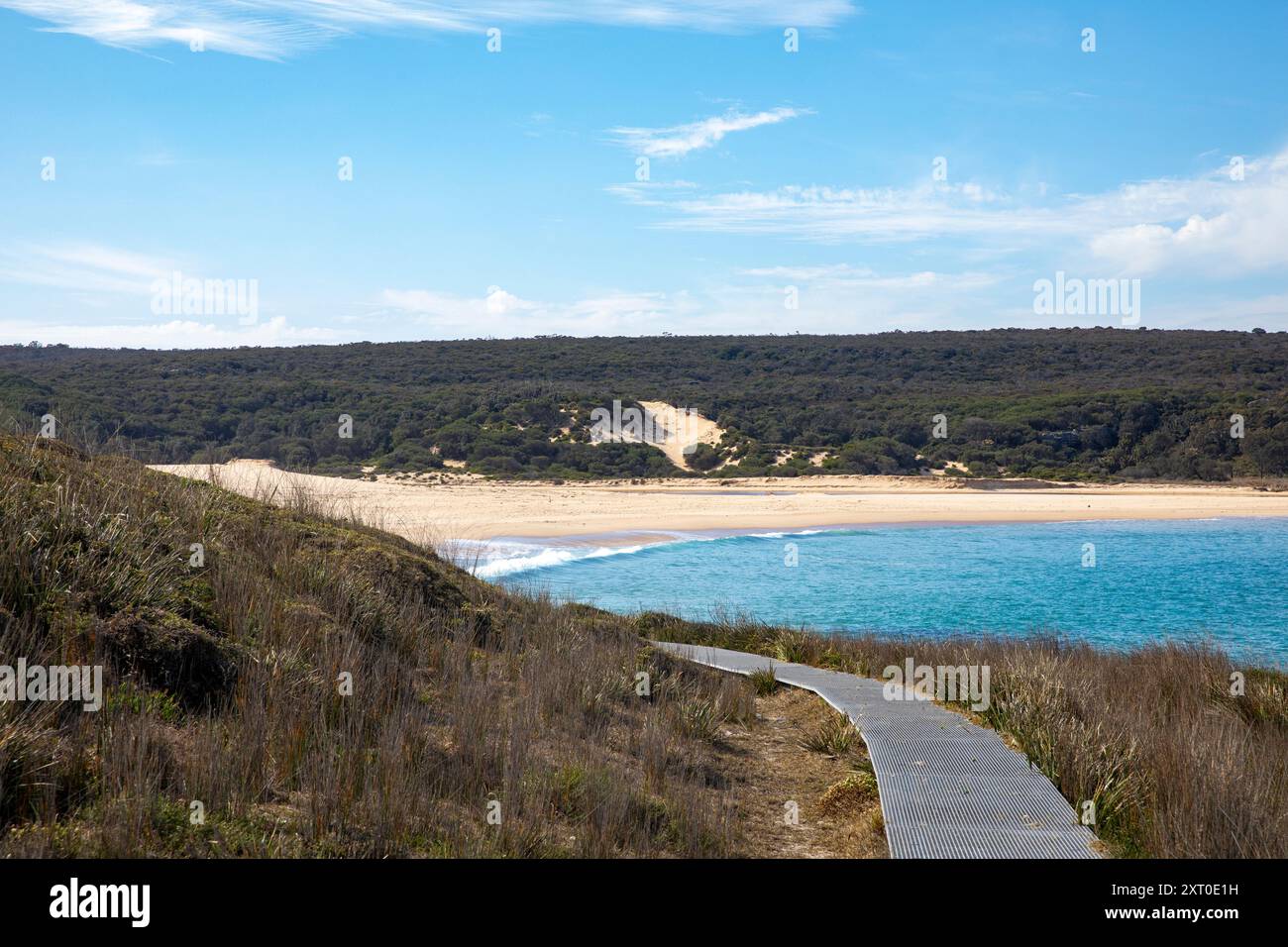 Royal National Park and the coastline at Big Marley beach on the east ...
