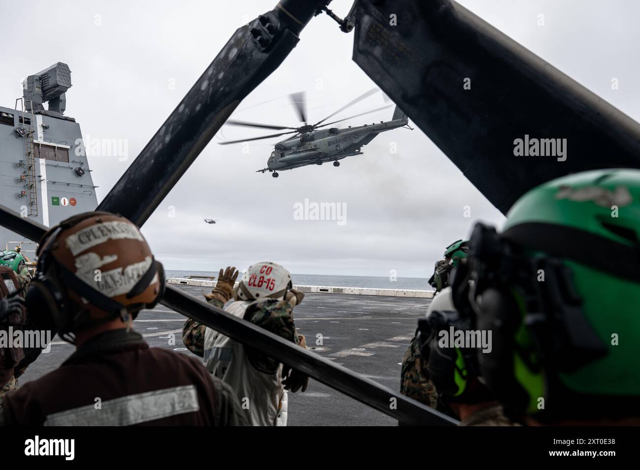 Lt. Col. Lindsay Mathwick (center), commanding officer of Combat ...