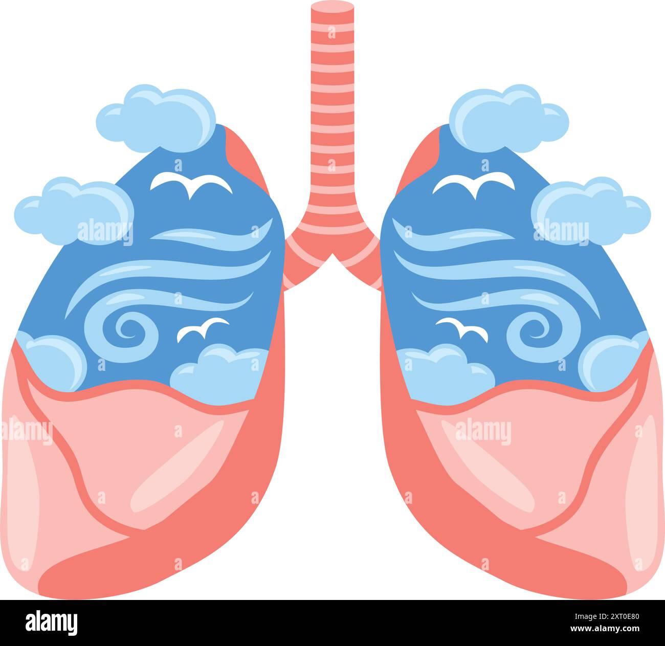 breathe fresh air lungs Stock Vector Image & Art - Alamy