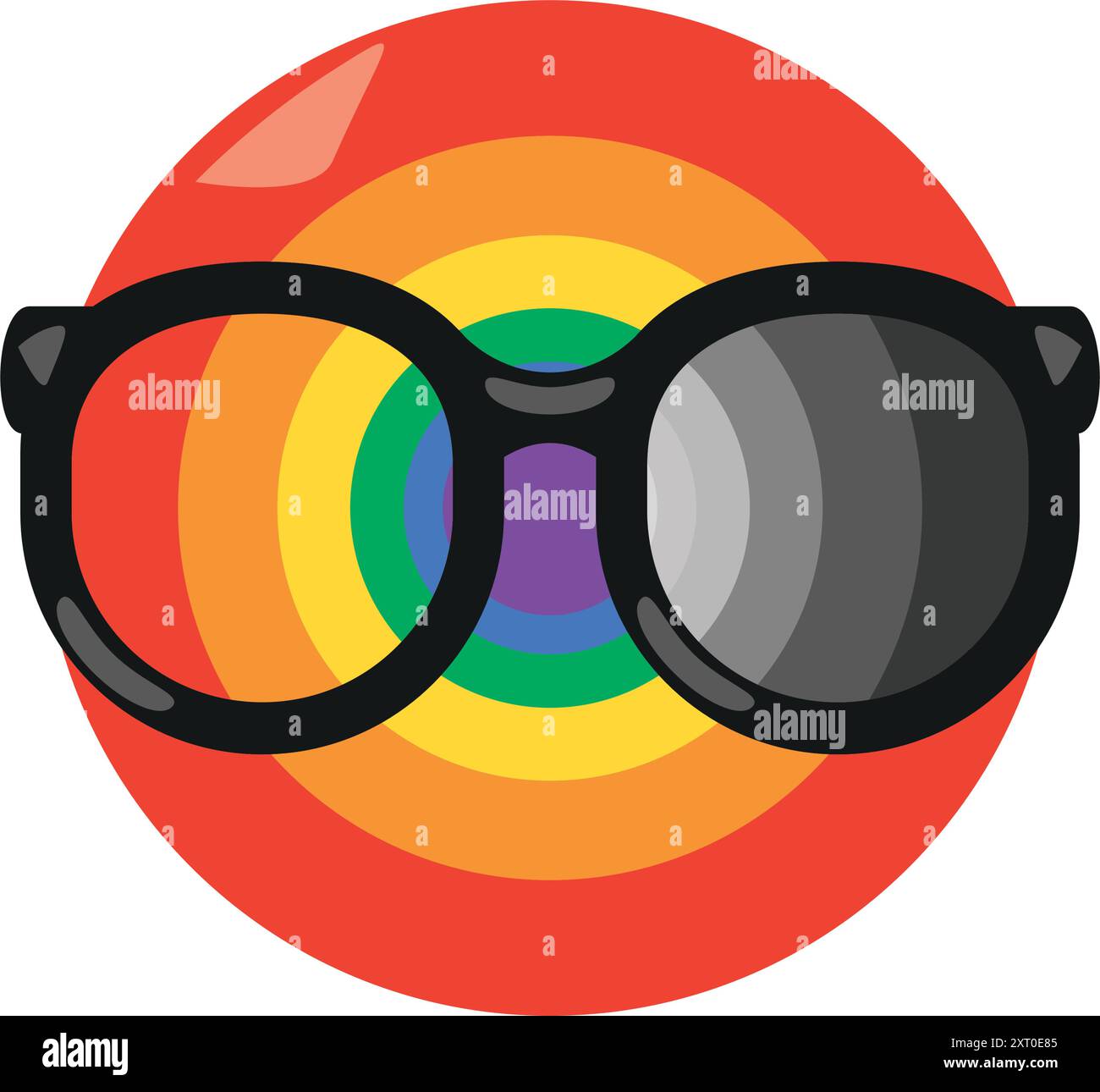 colour blindness and normal vision glasses Stock Vector Image & Art - Alamy