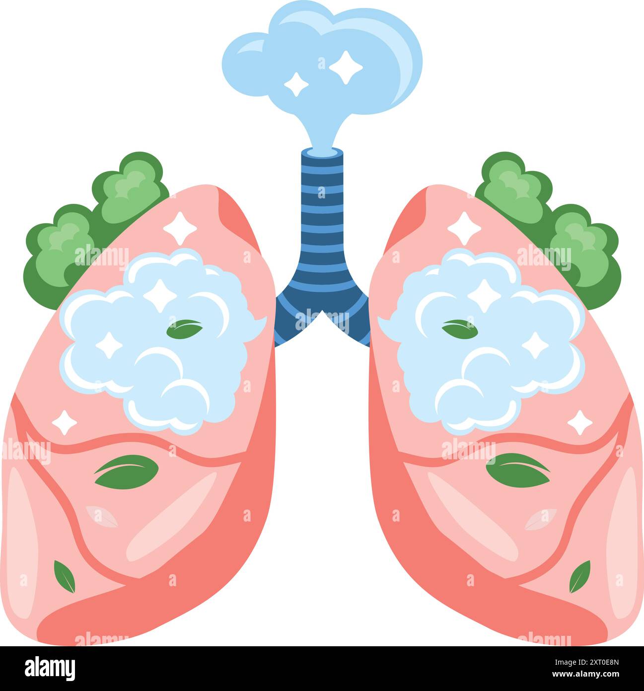 clean air lungs cartoon Stock Vector Image & Art - Alamy