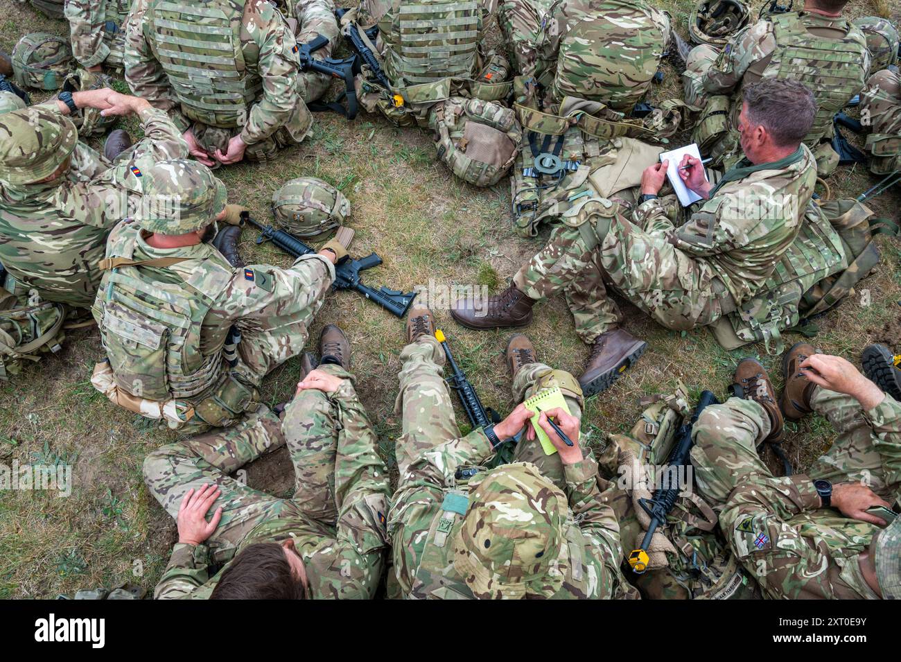 British Army members with the 3rd Battalion, The Royal Anglian Regiment ...