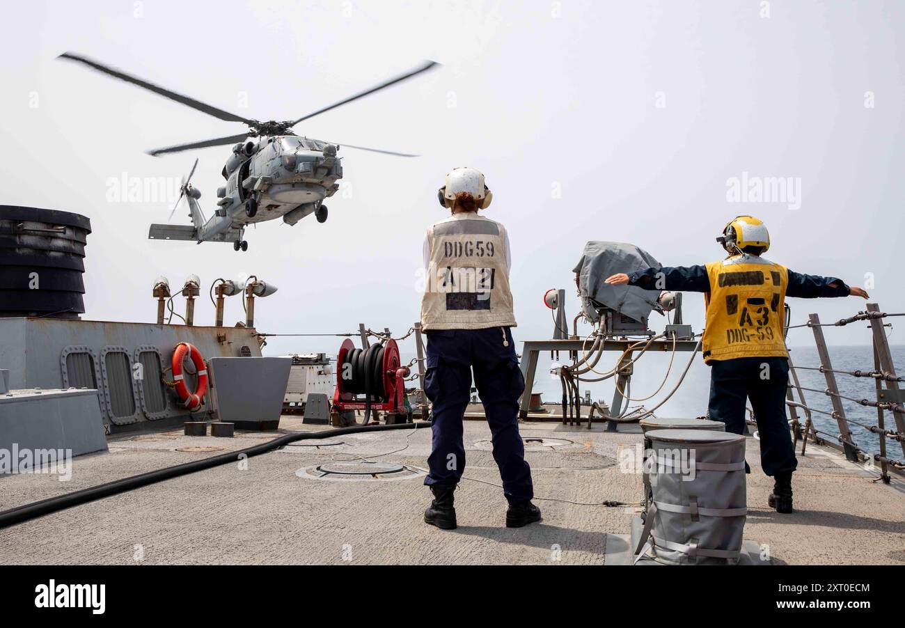 U.S. 5TH FLEET AREA OF OPERATIONS (Aug. 2, 2024) Boatswain’s Mates ...