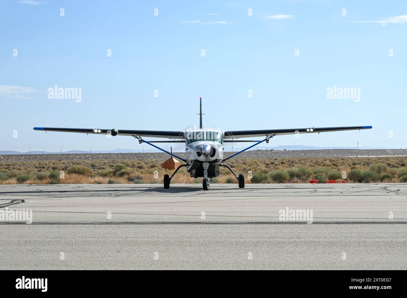 A N101XW, a Cessna 208B Grand Caravan, landed at Edwards Air Force Base ...