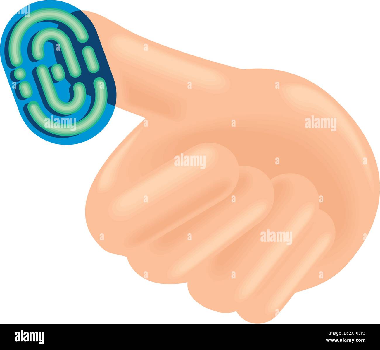 fingerprint access security Stock Vector Image & Art - Alamy