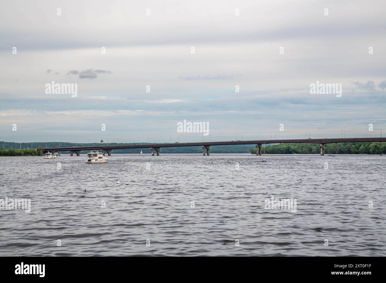 An overlooking landscape view of Hudson, Wisconsin Stock Photo - Alamy
