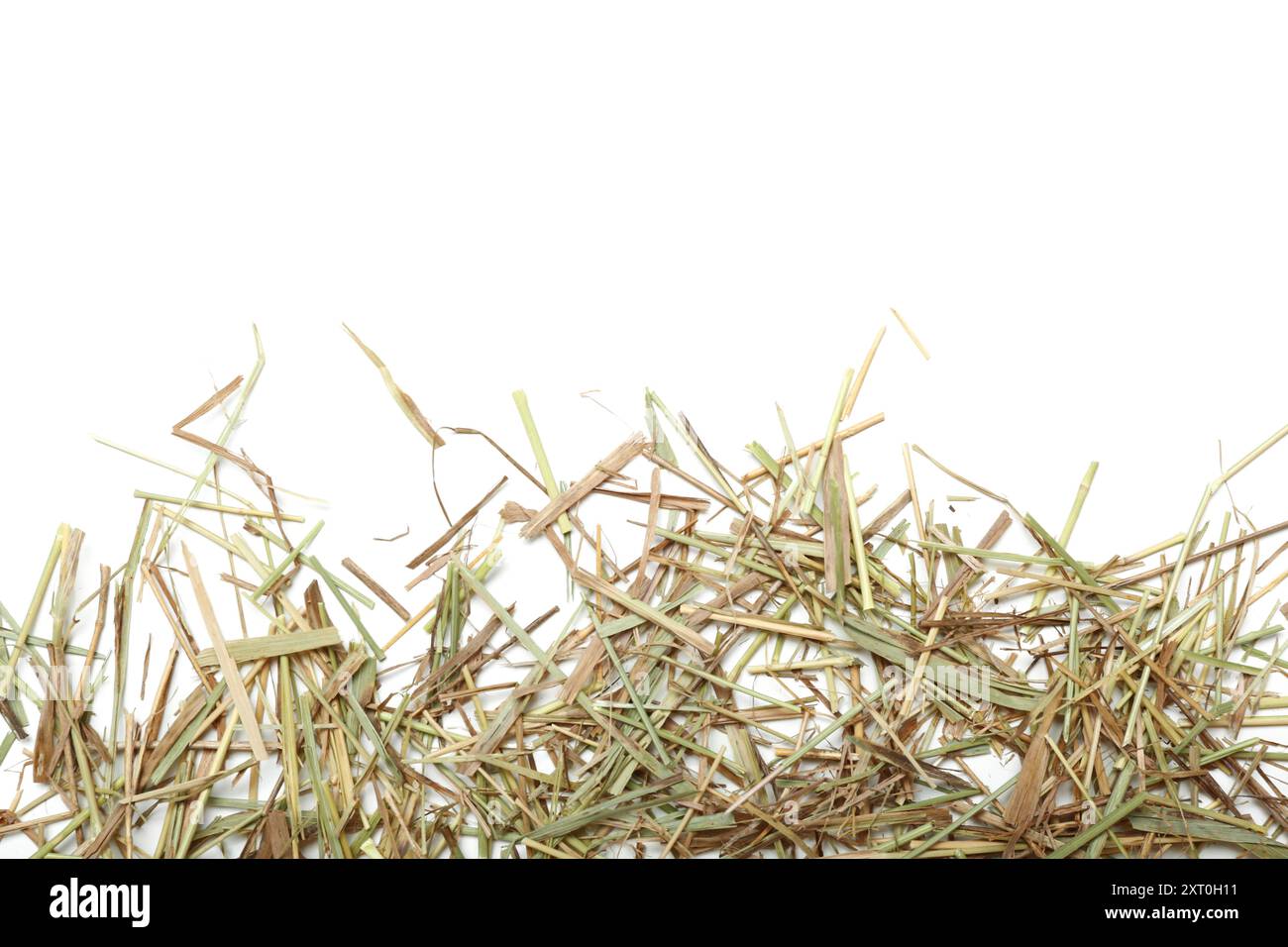 Straw scattered on white background Stock Photo - Alamy