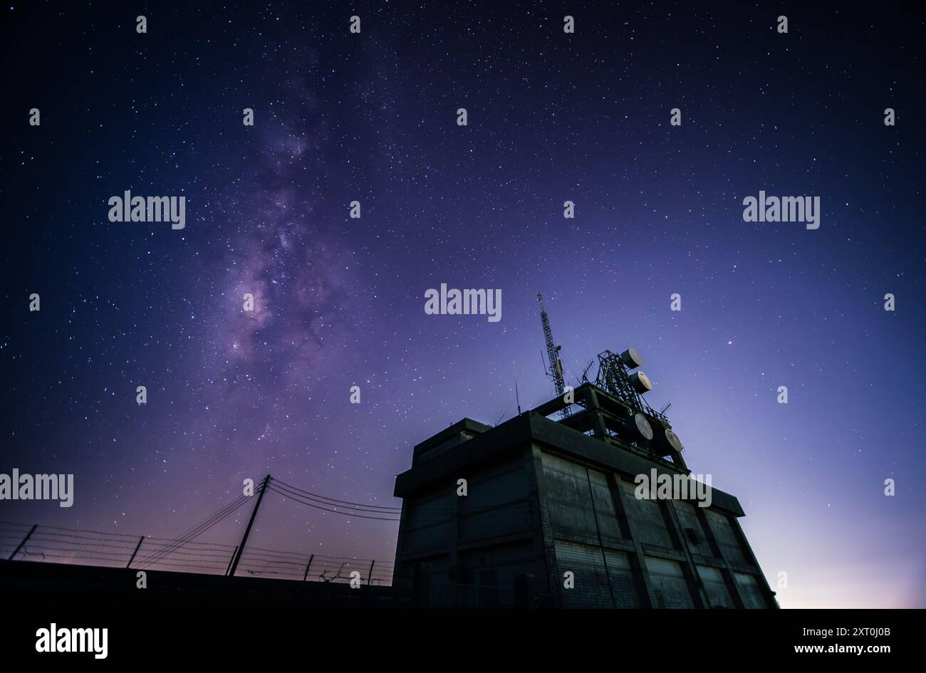 The Milky Way galaxy illuminates the night sky with vivid and realistic ...