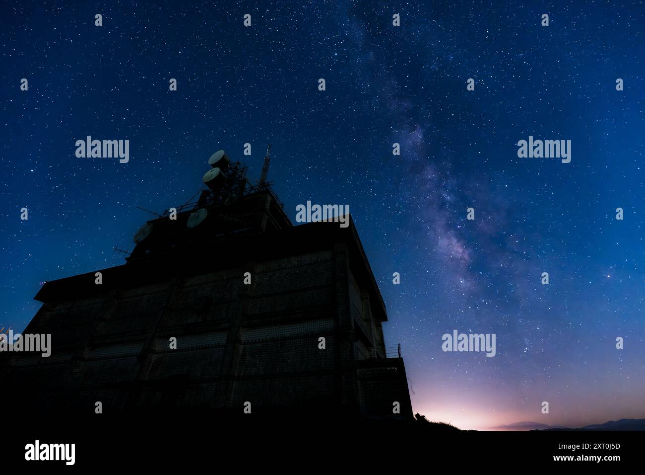 The Milky Way galaxy illuminates the night sky with vivid and realistic ...