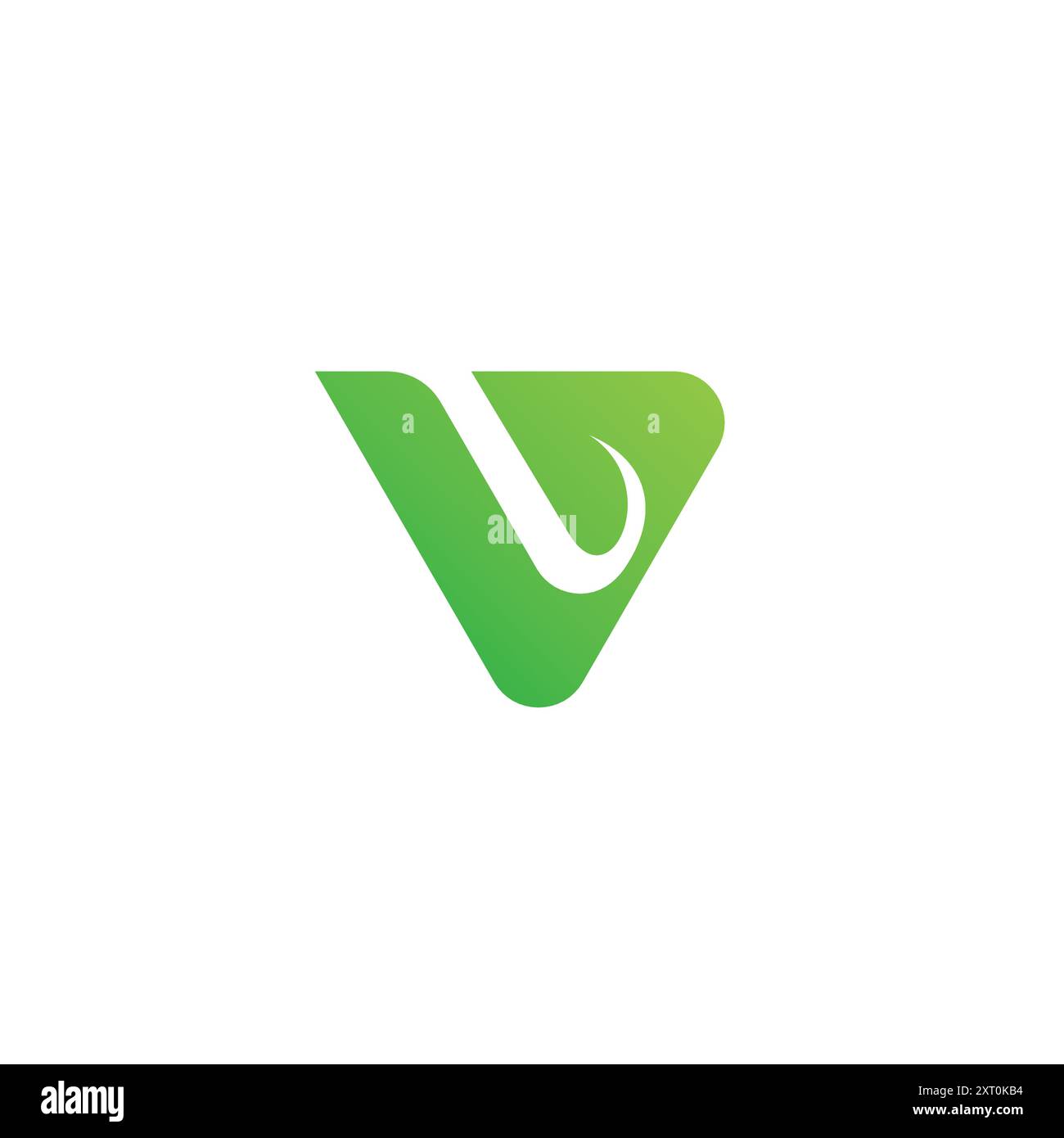 Green letter v Stock Vector Images - Alamy