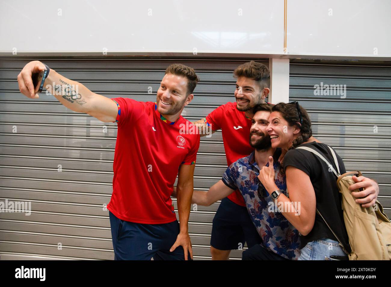 Porto, Portugal. 12th Aug, 2024. (L - R) Joao Ribeiro and Messias ...