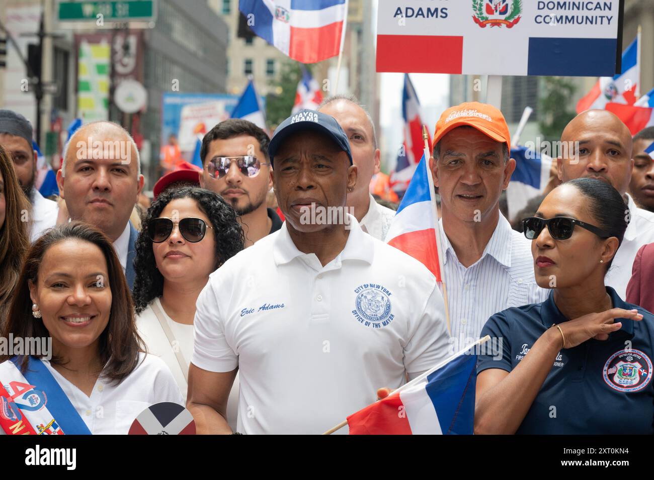 Mayor Eric Adams and First Deputy Police Commissioner Tania Kinsella ...