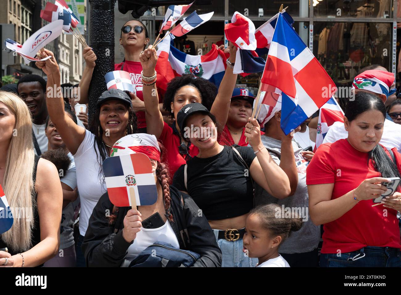 Atmosphere during 42nd annual Dominican Day parade on 6th avenue in ...