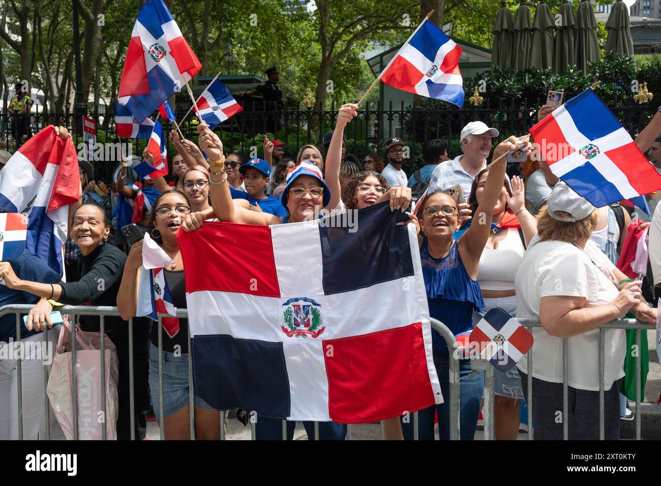 Atmosphere during 42nd annual Dominican Day parade on 6th avenue in ...