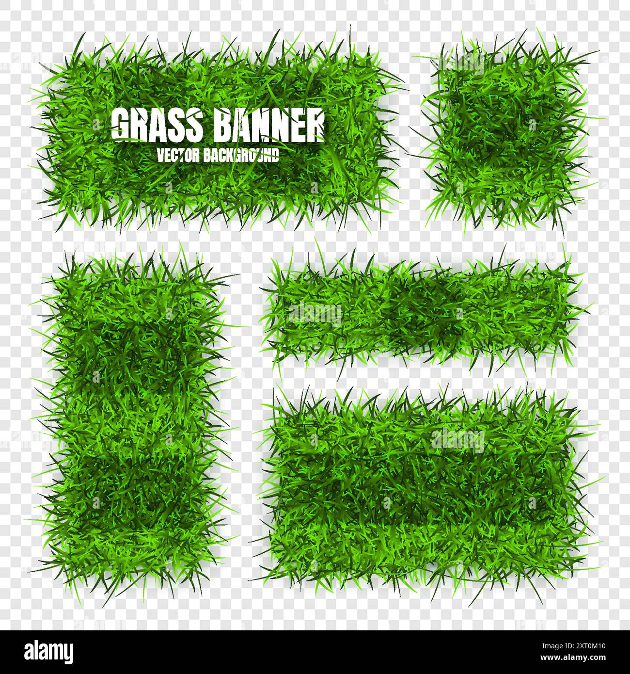 Green grass banners, background. Field, meadow texture, grassy ...