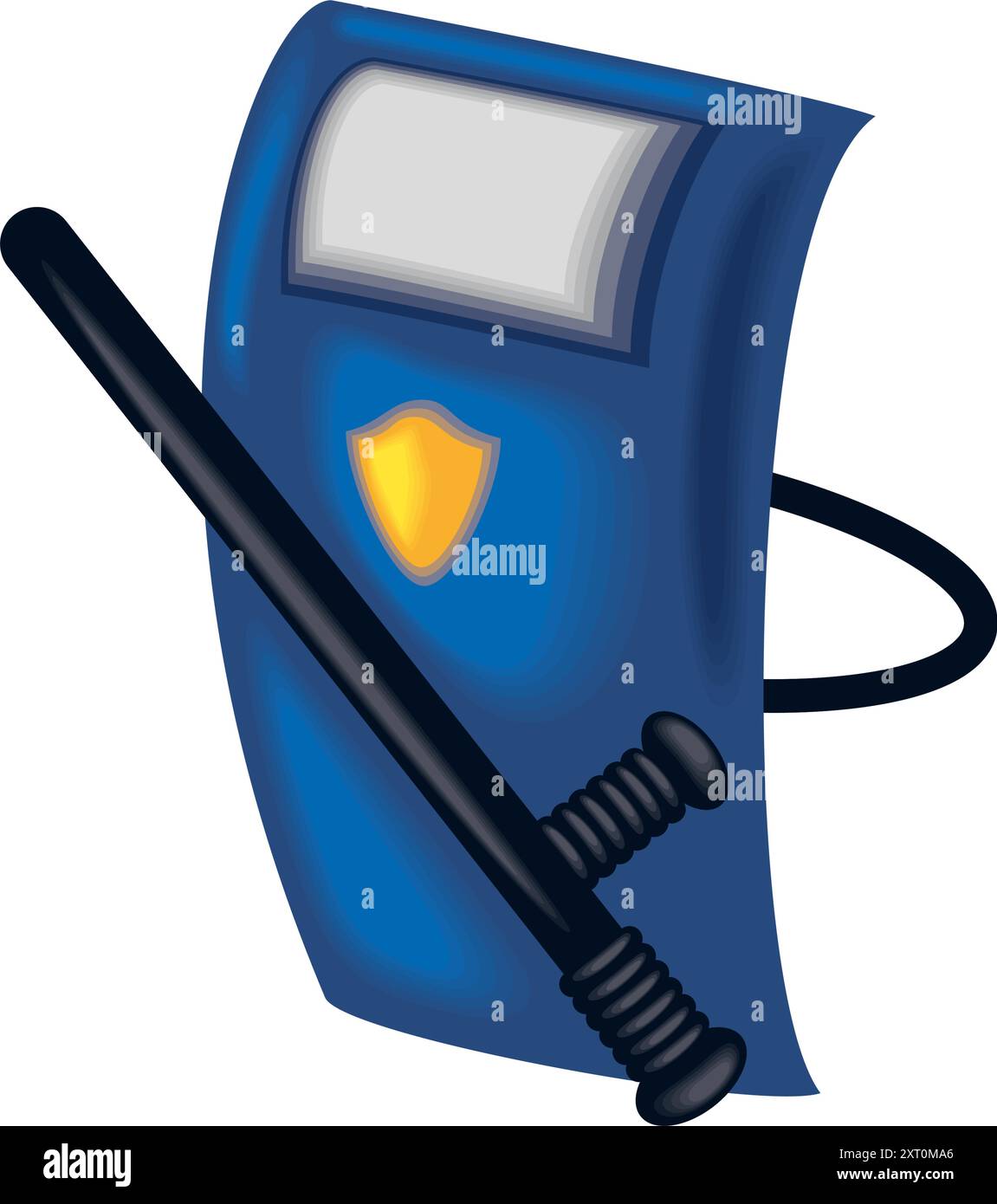 Police riot helmet baton Stock Vector Images - Alamy