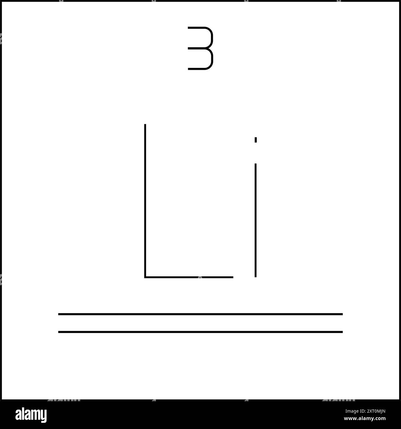 Lithium atom structure hi-res stock photography and images - Alamy