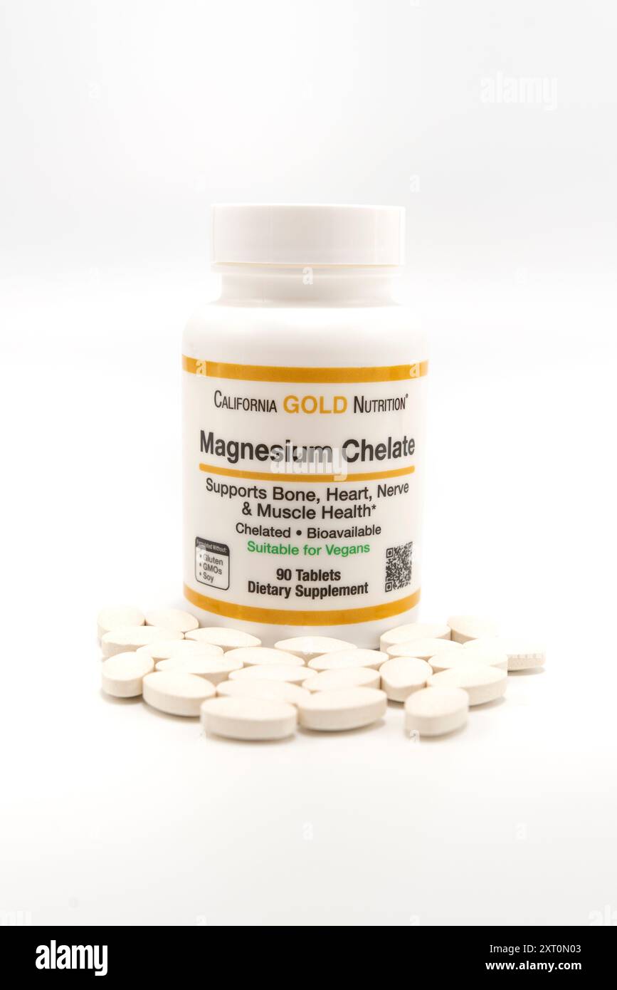 Magnesium mg supplements bone hi-res stock photography and images - Alamy