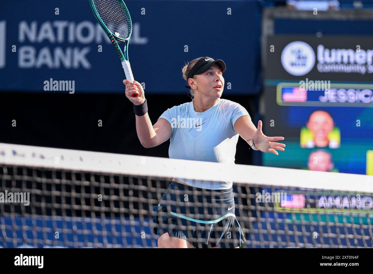Toronto, Canada. 12th Aug, 2024. American tennis player Amanda ...