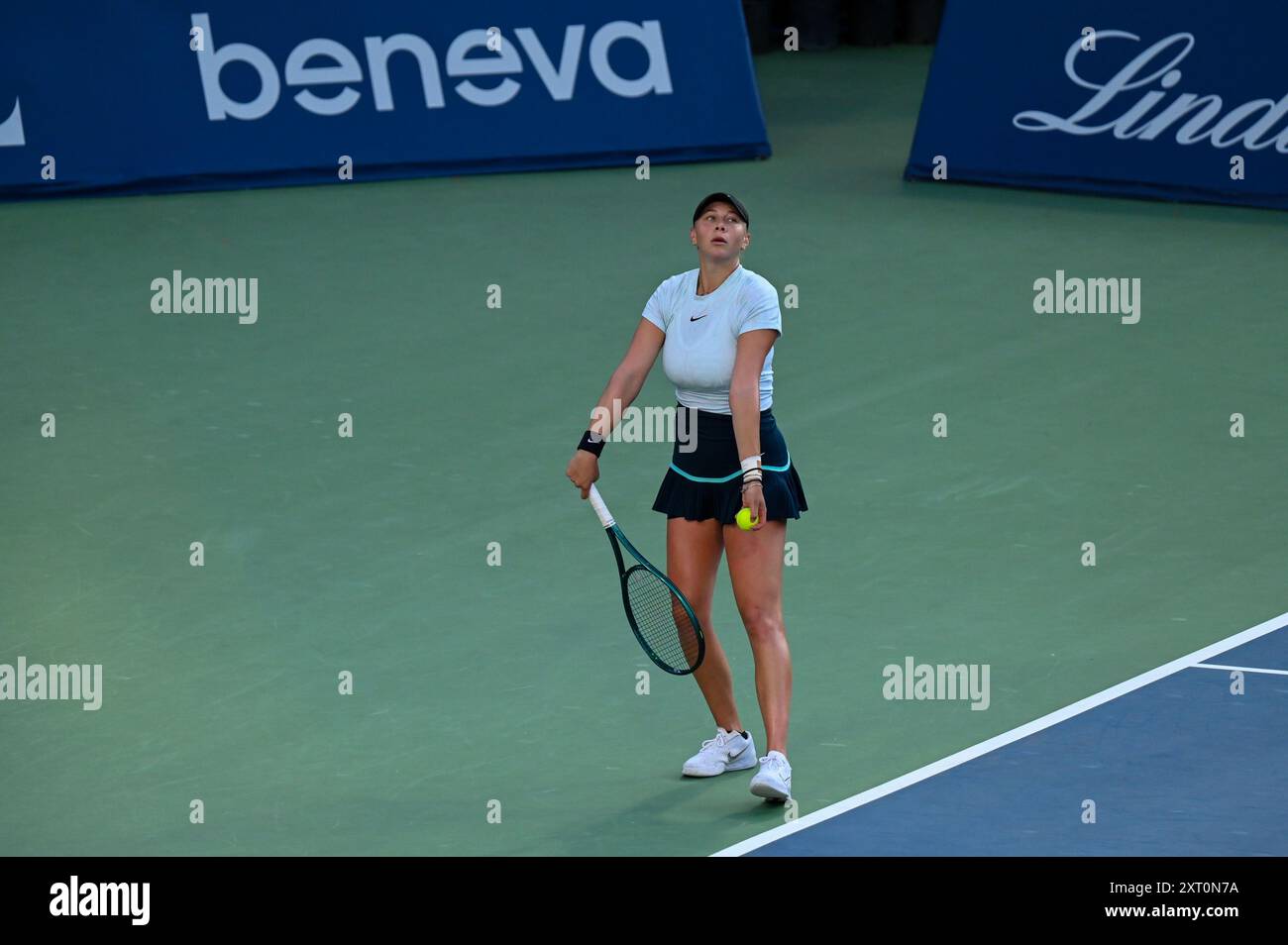 Toronto, Canada. 12th Aug, 2024. American tennis player Amanda ...