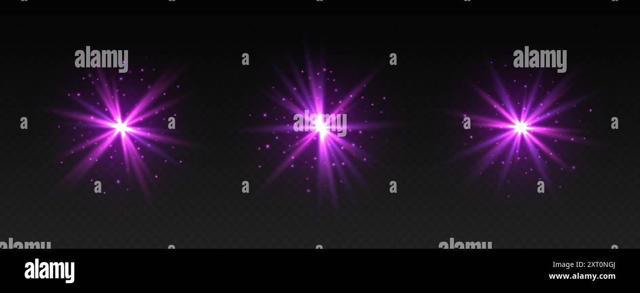 Pink lens flare, shiny star effect, glowing spark, magic twinkle ...