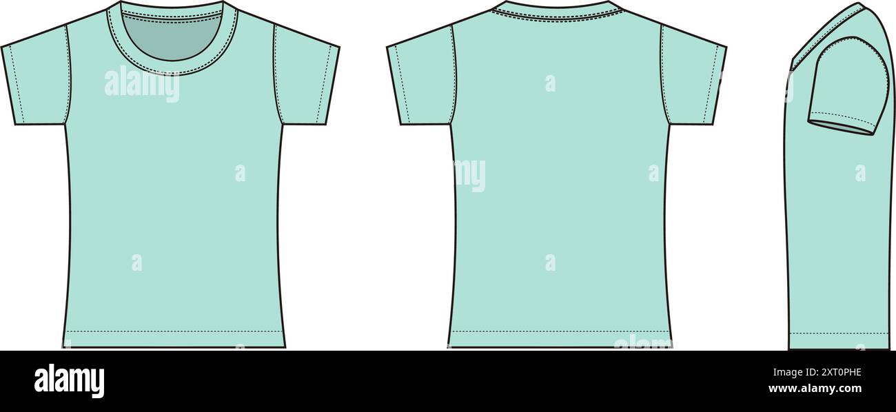 Tshirt for woman vector template illustration Stock Vector Image & Art ...