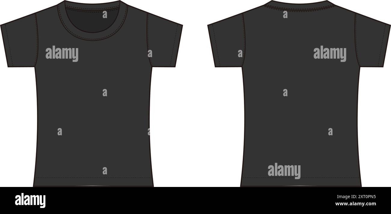 Tshirt for woman vector template illustration Stock Vector Image & Art ...