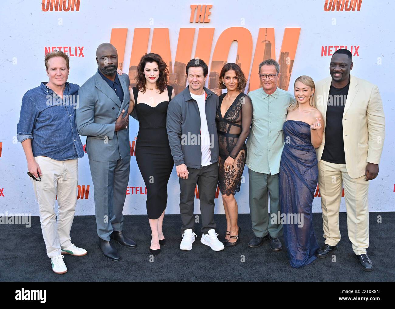 Hollywood, CA USA - August 12, 2024: Mark Wahlberg, Adewale Akinnuoye ...