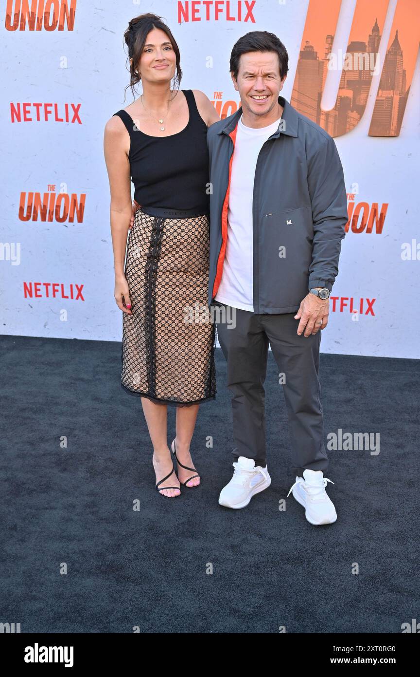 Hollywood, CA USA - August 12, 2024: Rhea Durham, Mark Wahlberg attends the premiere of Netflix ...