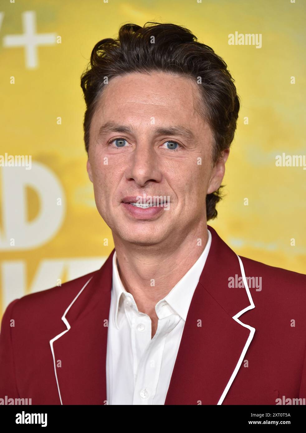 Zach Braff arriving to Apple TV+’ ‘Bad Monkey’ Hollywood Premeire at ...