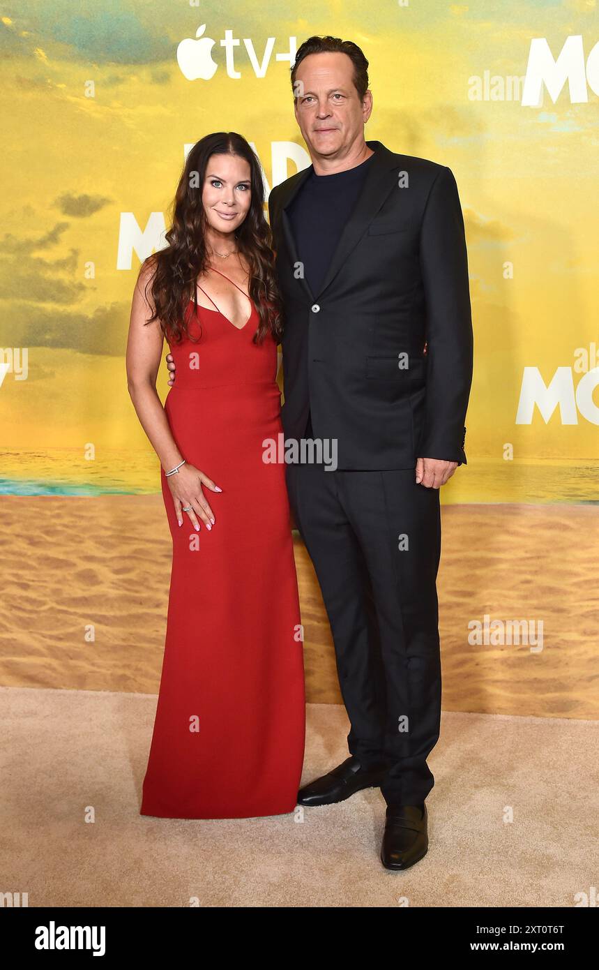 Westwood, USA. 12th Aug, 2024. Vince Vaughn and Kyla Vaughn arriving to ...