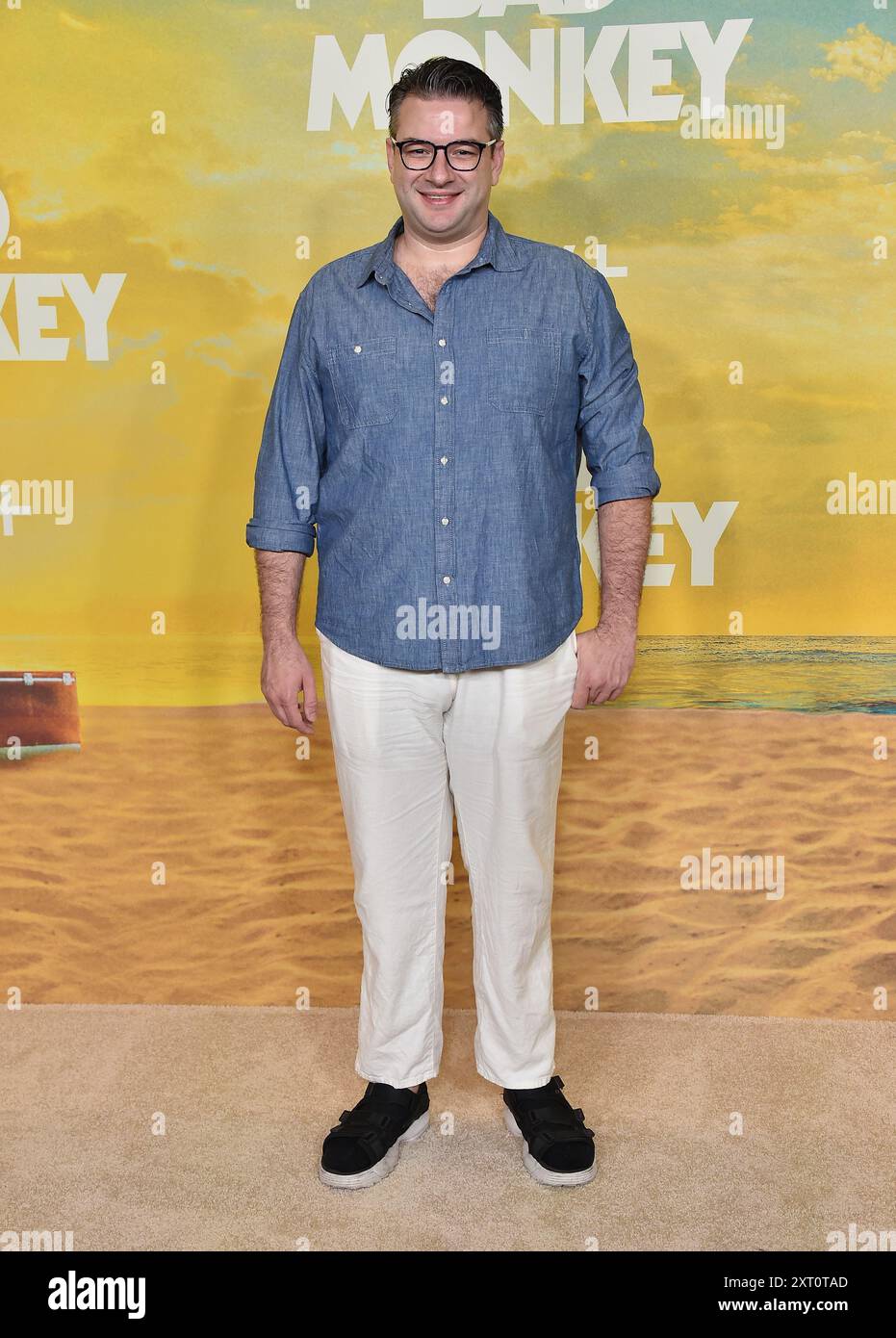 Evan Mirzai arriving to Apple TV+’ ‘Bad Monkey’ Hollywood Premeire at ...