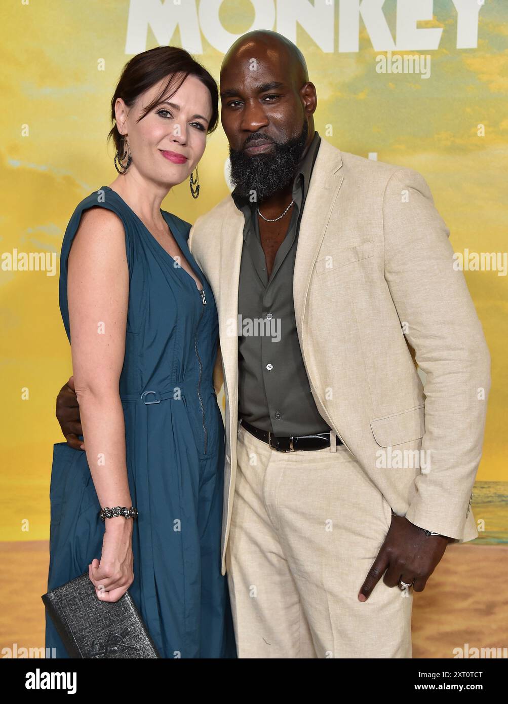 Molly St. Louis and David St. Louis arriving to Apple TV+’ ‘Bad Monkey ...