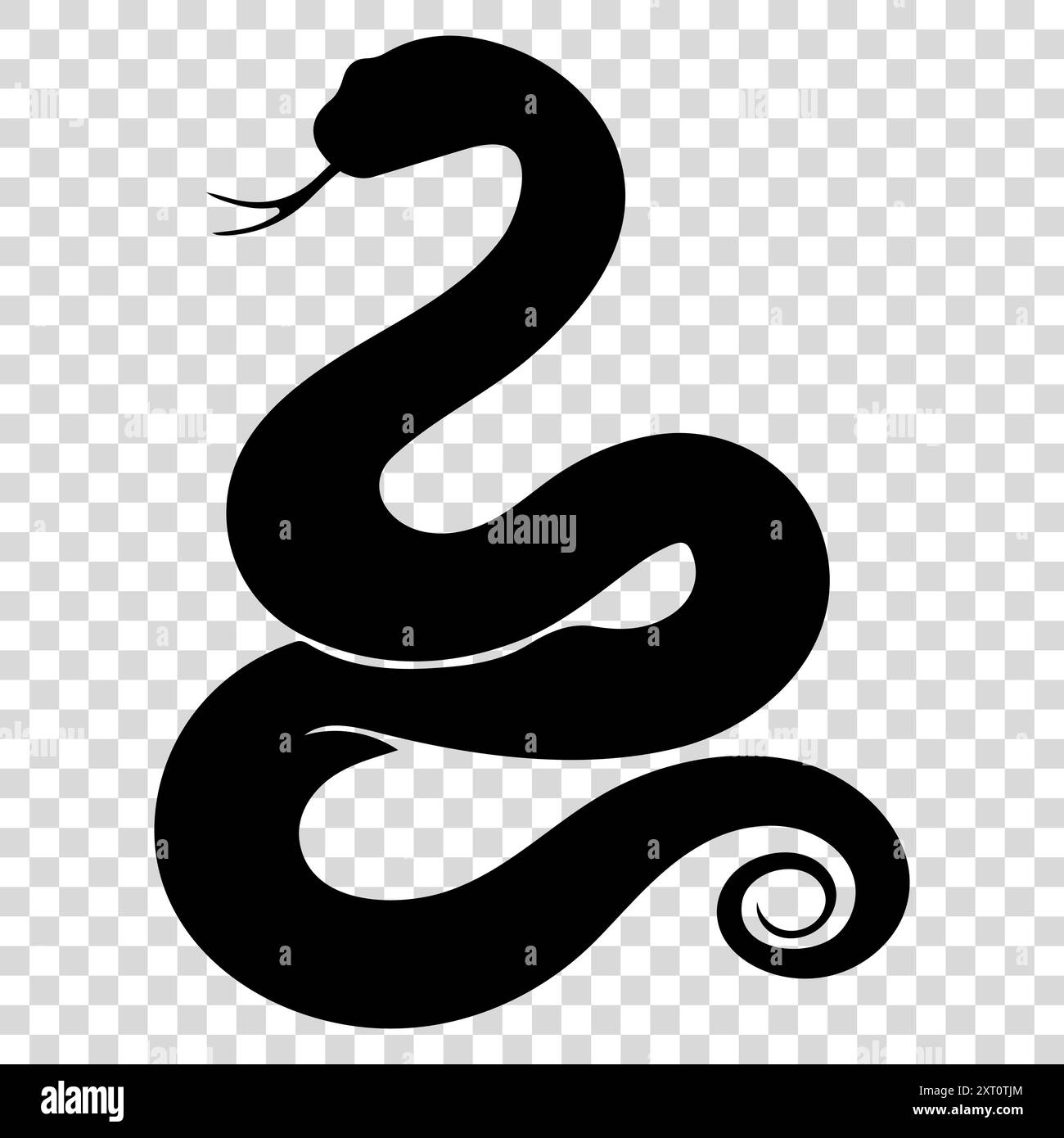 Snake silhouette symbol. Vector illustration Stock Vector Image & Art ...