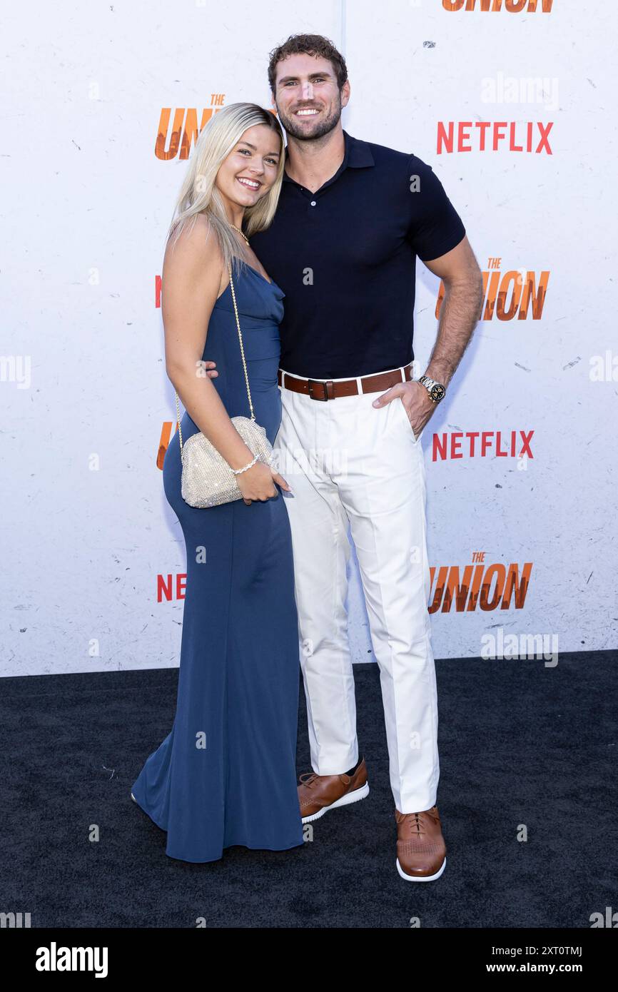 Los Angeles Usa 12th Aug 2024 Gabby Gonzalez And Tyler Bergantino