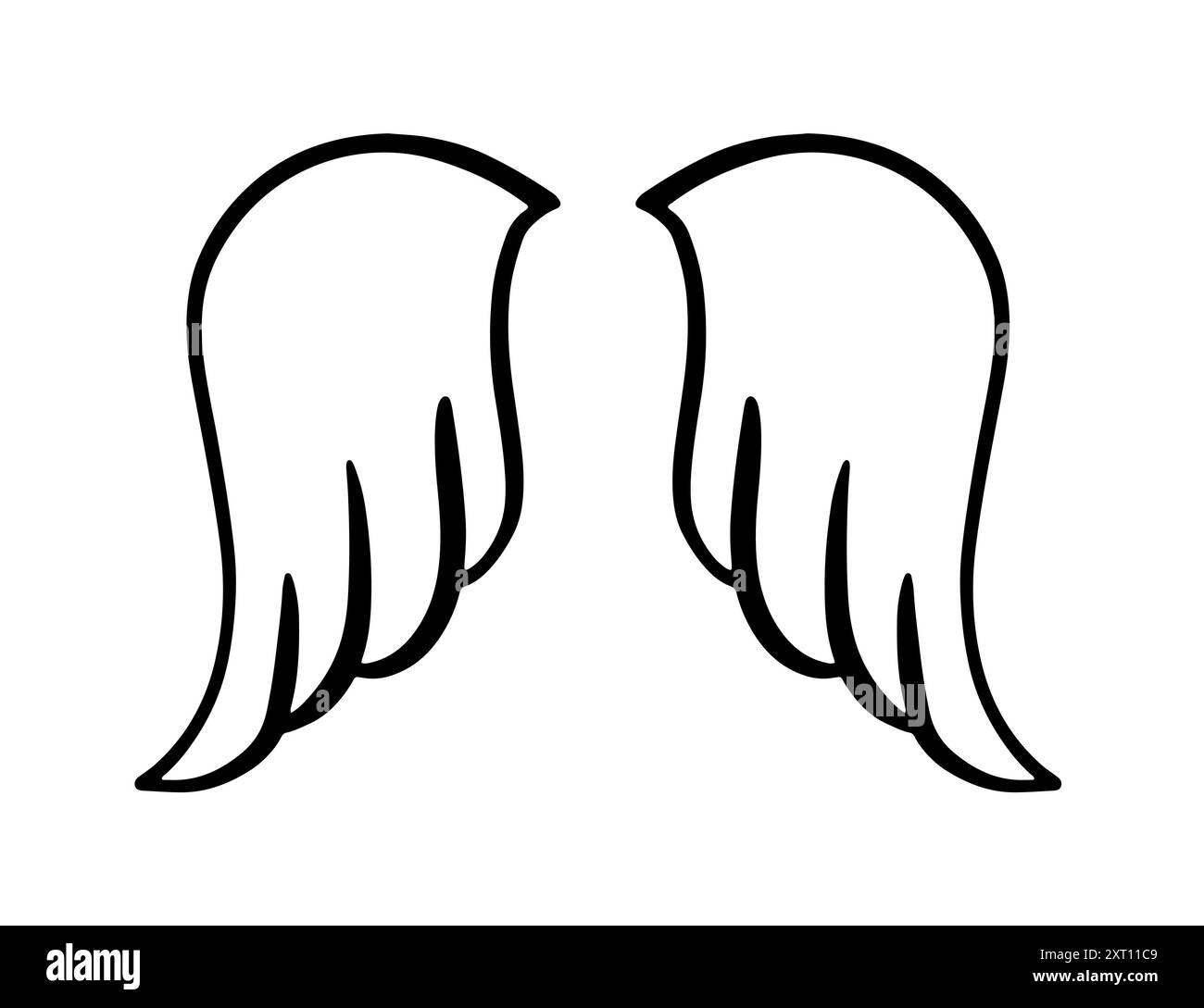 Bird Angle Wings Halloween Sketch Logo Emblem Stock Vector Image & Art ...