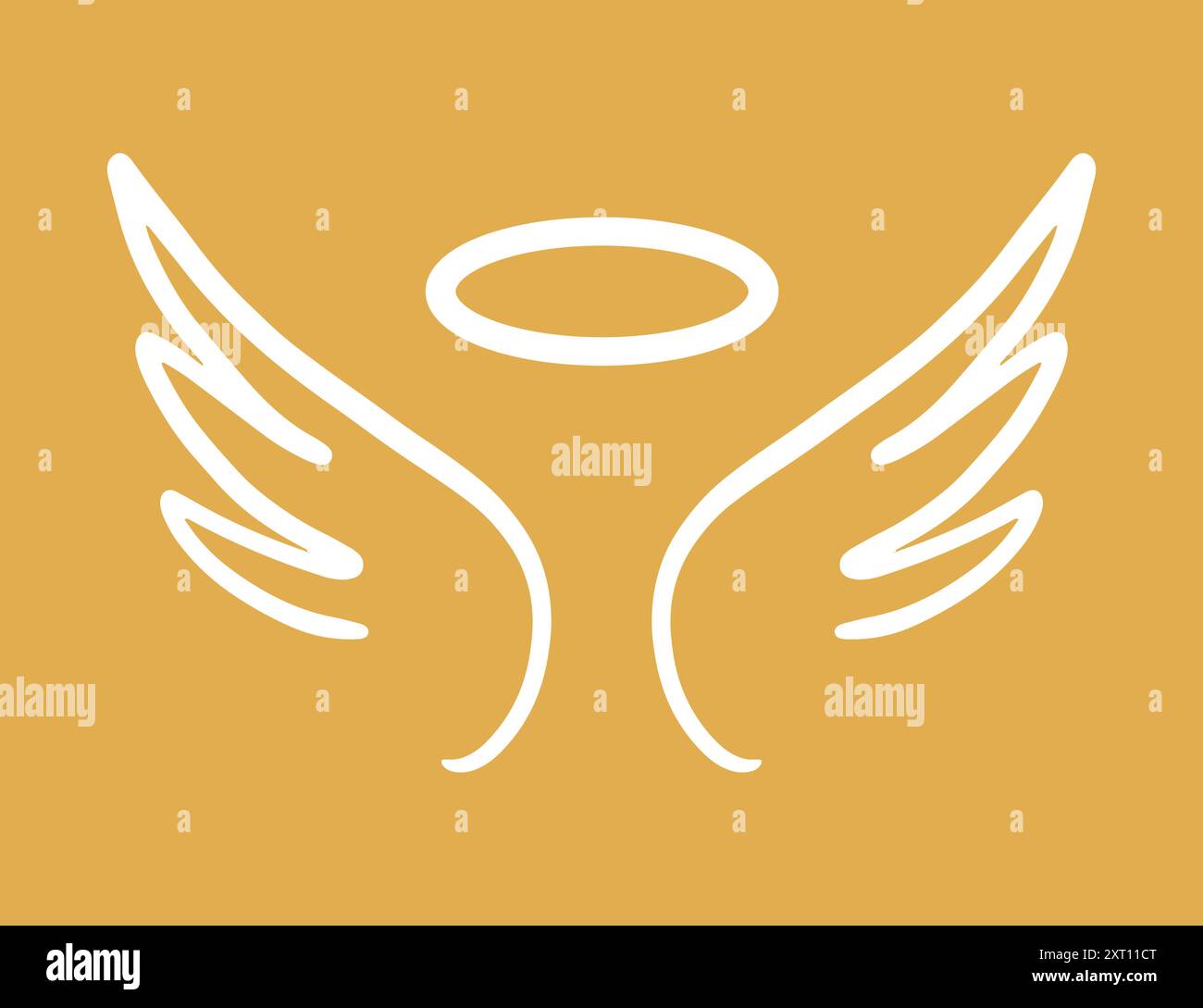 Angle wings silhouette Stock Vector Images - Alamy
