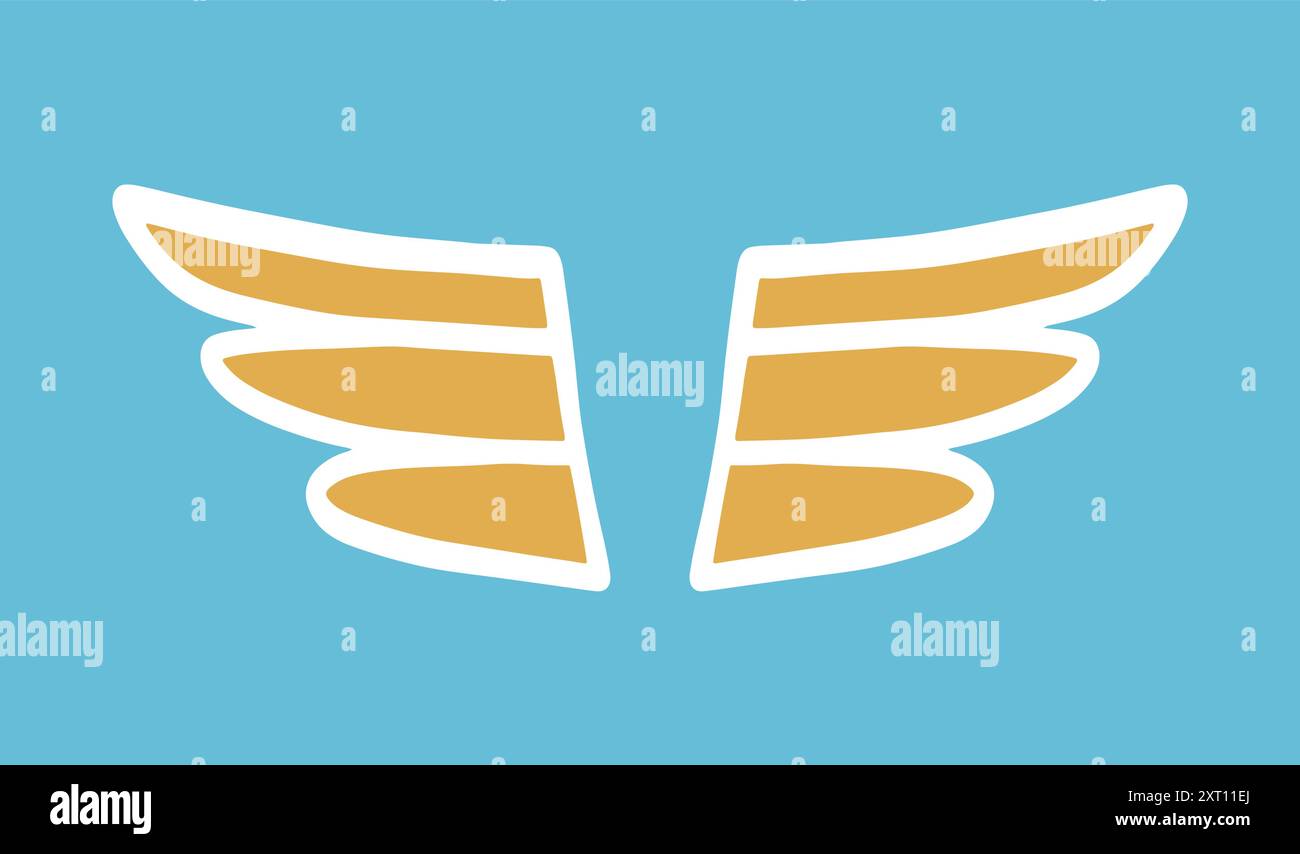 Angle wings silhouette Stock Vector Images - Alamy