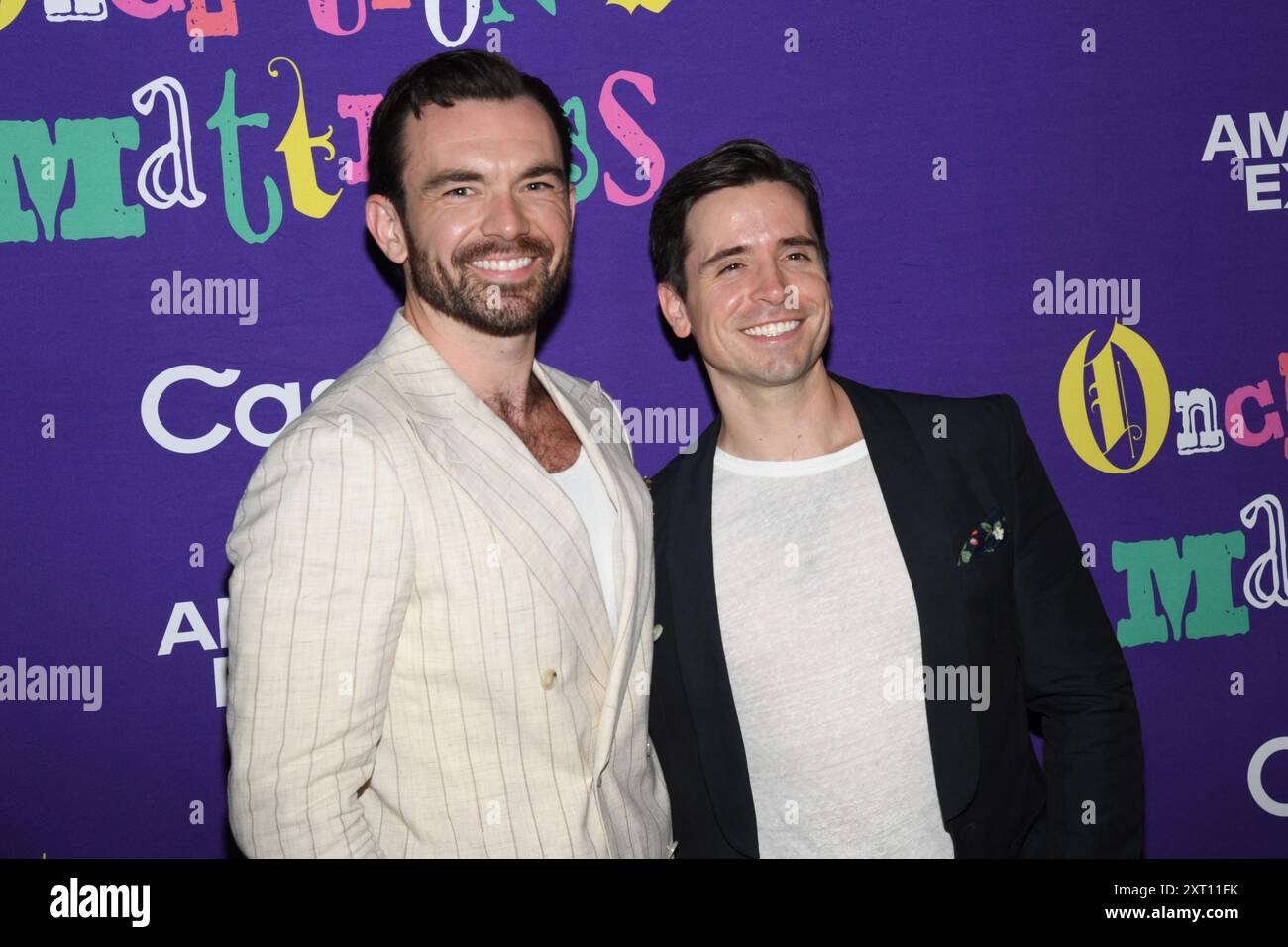 New York, USA. 12th Aug, 2024. Max Clayton and Matt Doyle attending ...