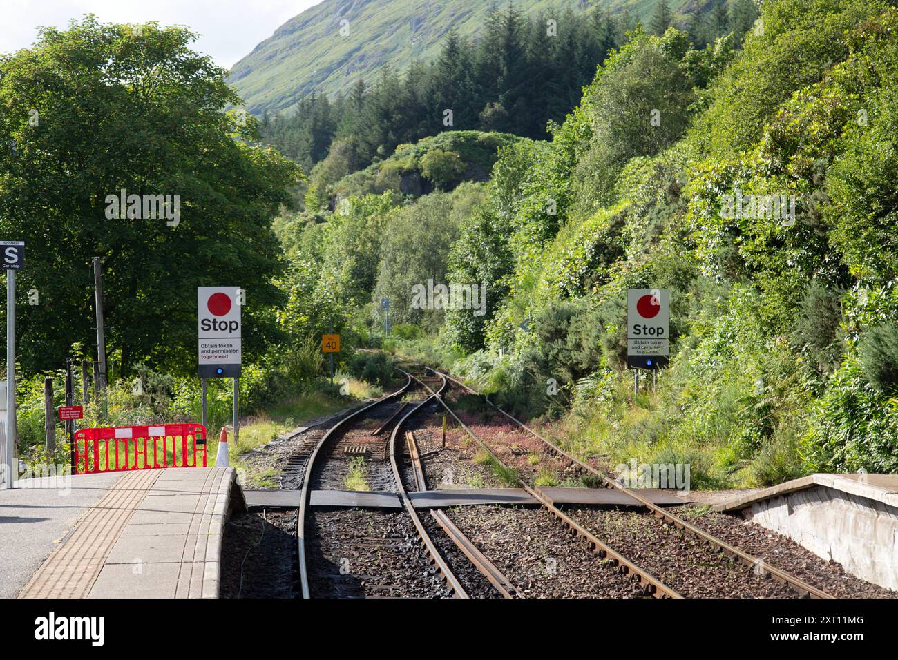 Glenfinnan railway train station, Fort William to Mallaig route ...