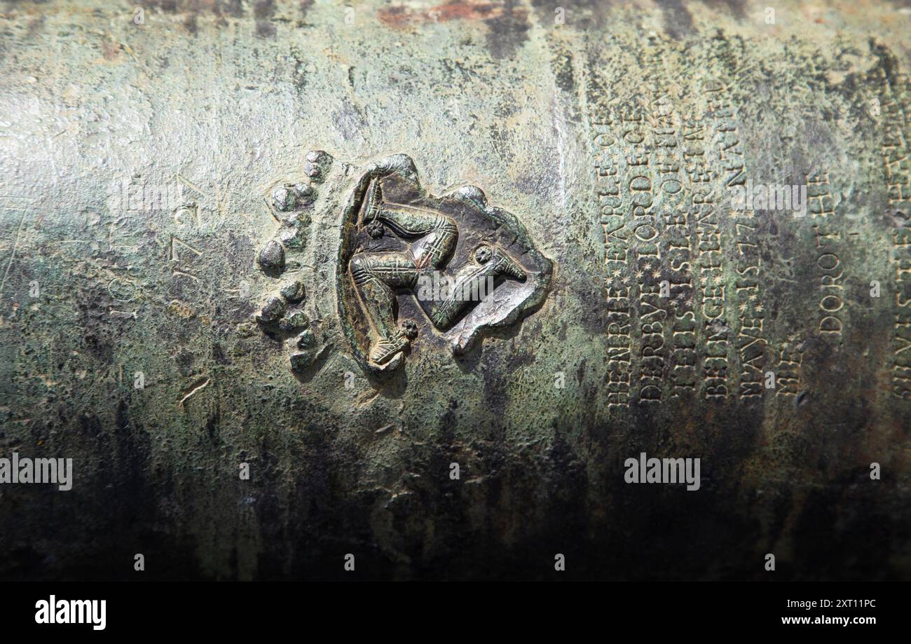 Early Field Artillery. The breech has the crest of the Lords of Man ...