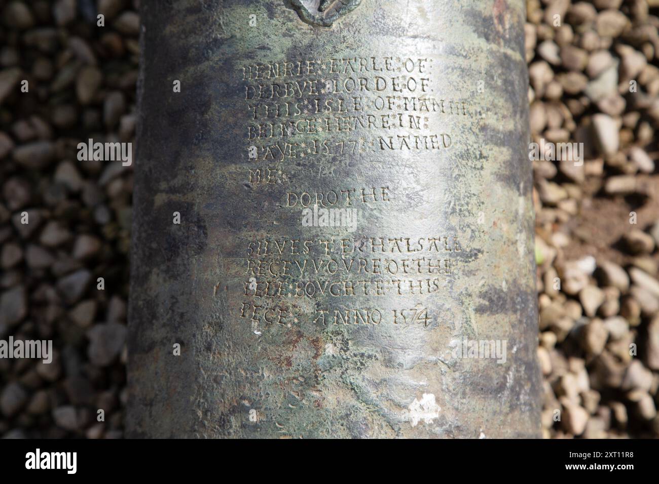 Early Field Artillery. The breech has the crest of the Lords of Man ...