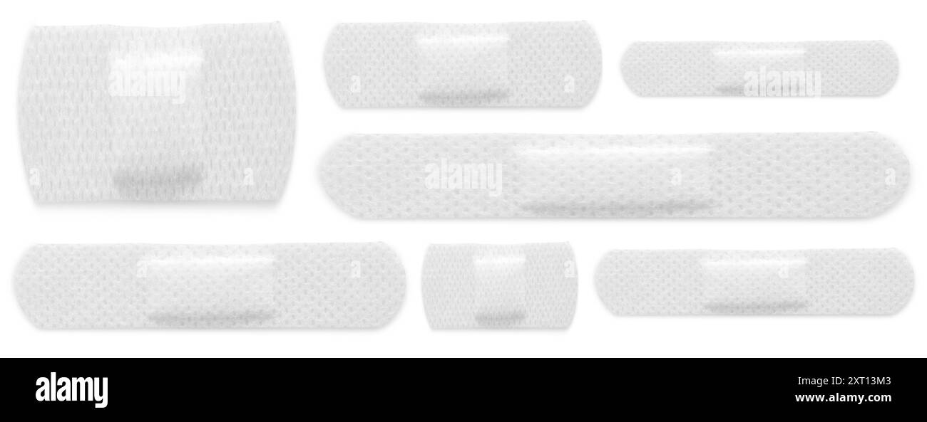 Plasters isolated Black and White Stock Photos & Images - Alamy