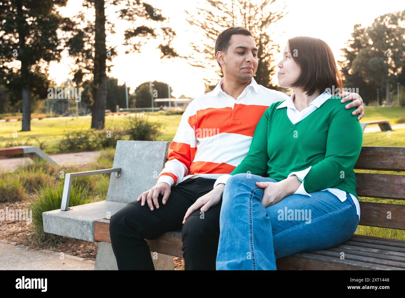 Couple gazing others eyes on hi-res stock photography and images - Alamy
