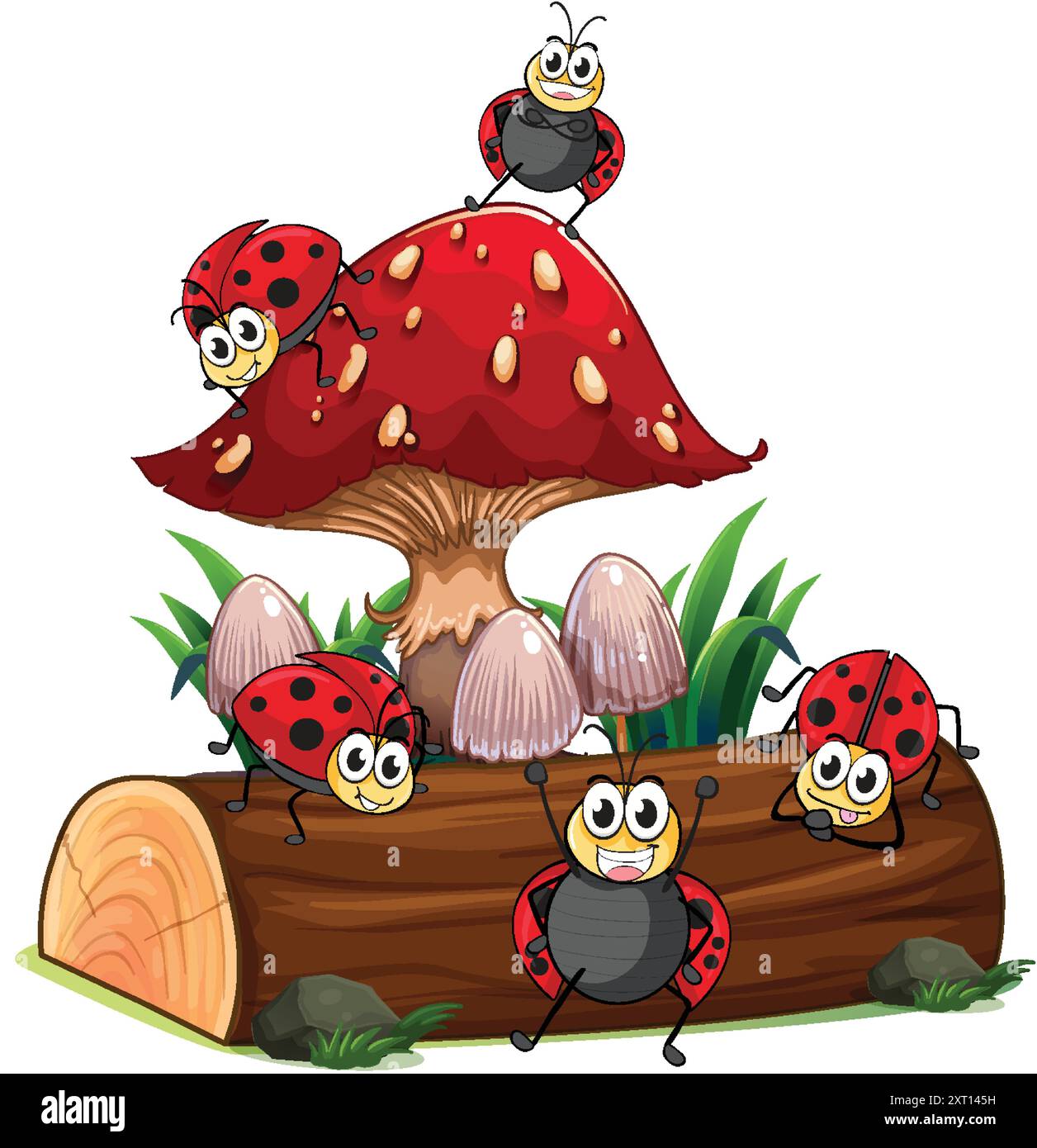 Natural habitat for bugs and insects Stock Vector Images - Alamy