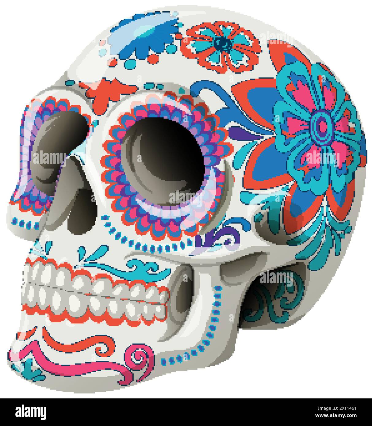 Painted skull patterns hi-res stock photography and images - Alamy