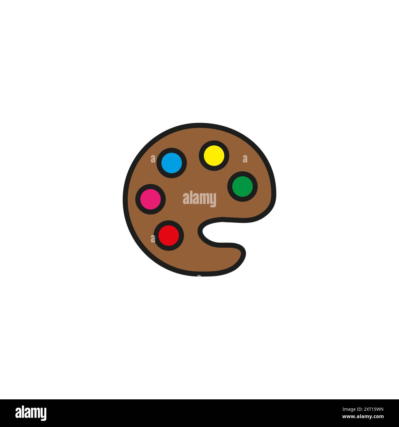 Colorful palette icon vector. Palette flat style isolated on a white ...