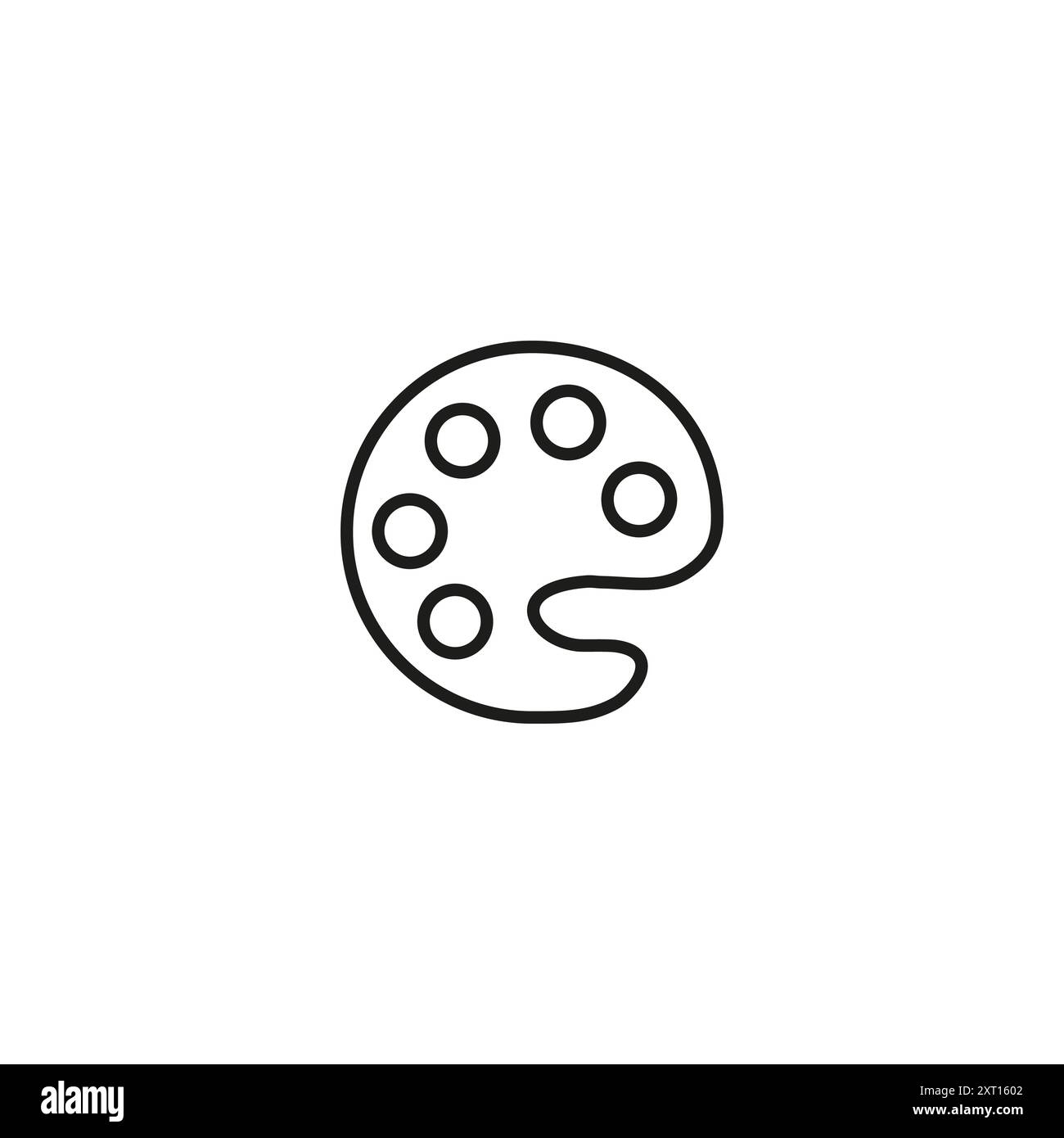 Colorful palette icon vector. Palette flat style isolated on a white ...