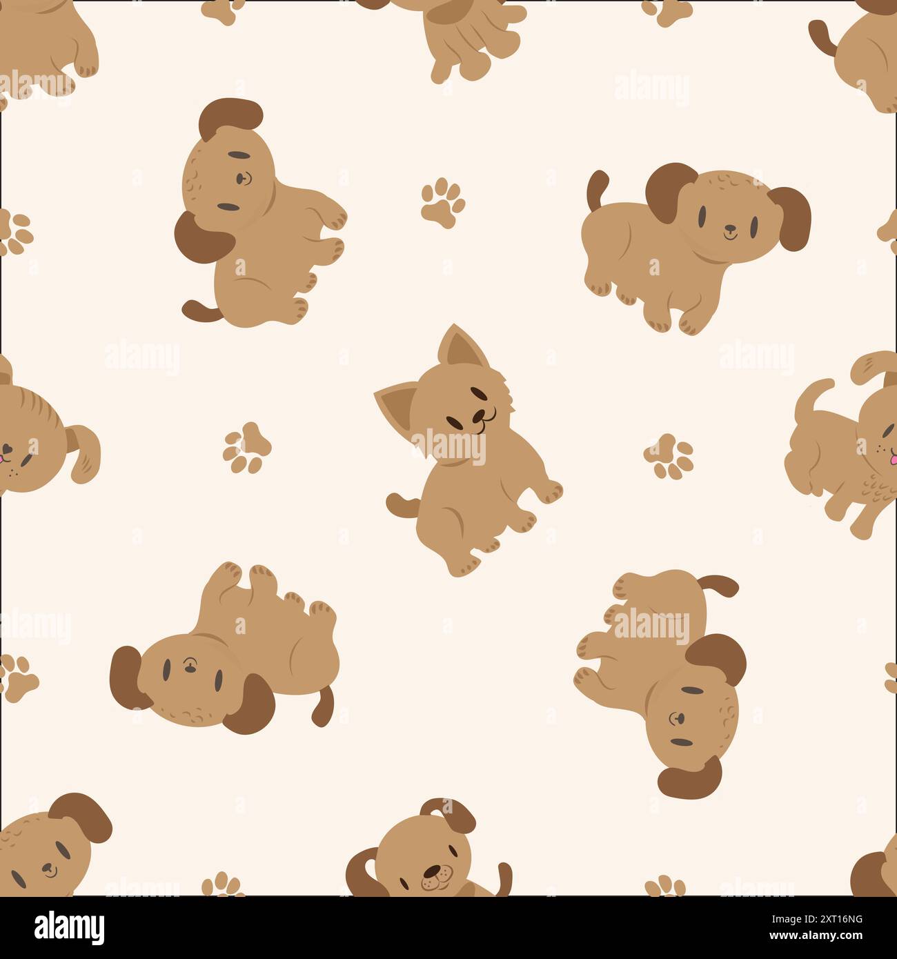 Repeating pattern of small paw prints hi-res stock photography and ...