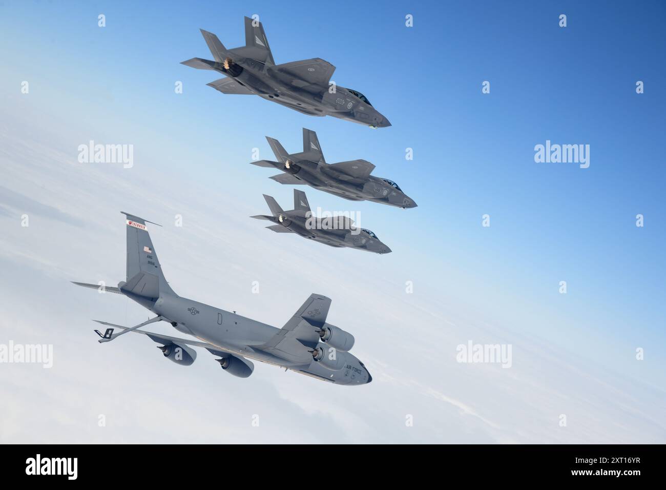 F-35 Lightning IIs flown by members of the Royal Norwegian air force ...